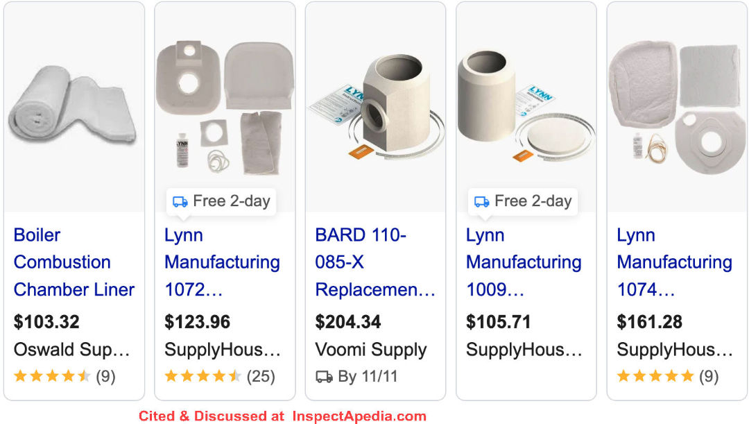 Dictionary of heating boiler parts
